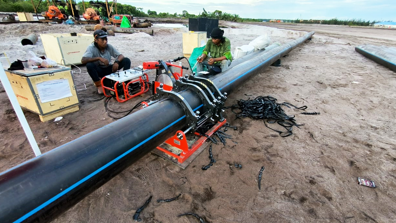Installation with HDPE Pipe - PT. Famoes Pratama Engineering